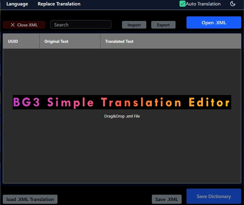 BG3 Simple XML Editor