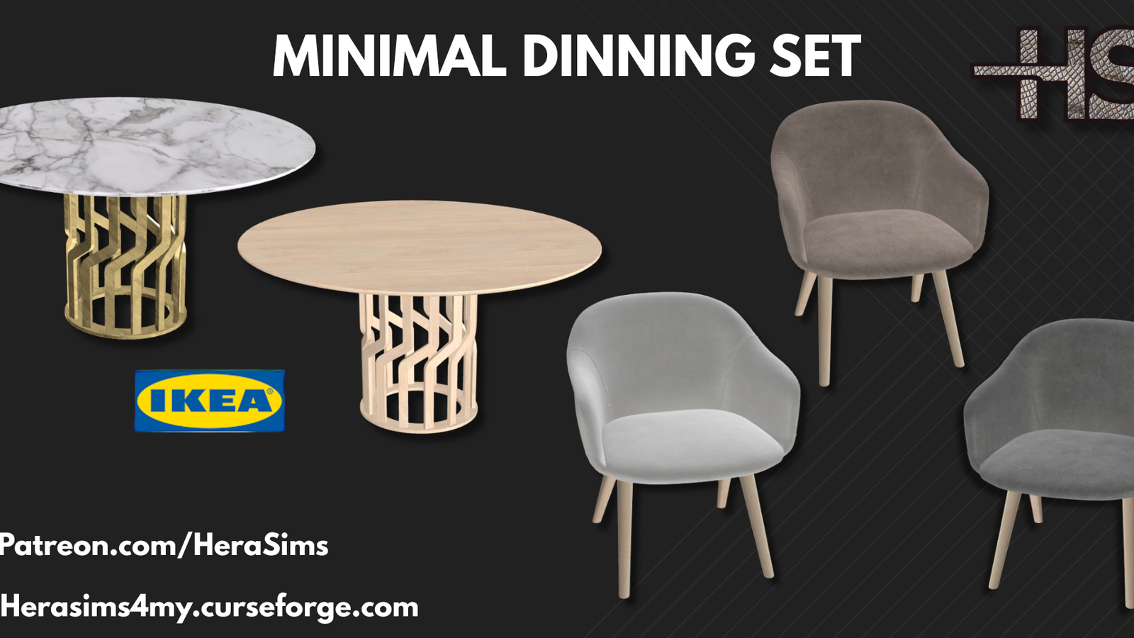 Minimal dinning set
