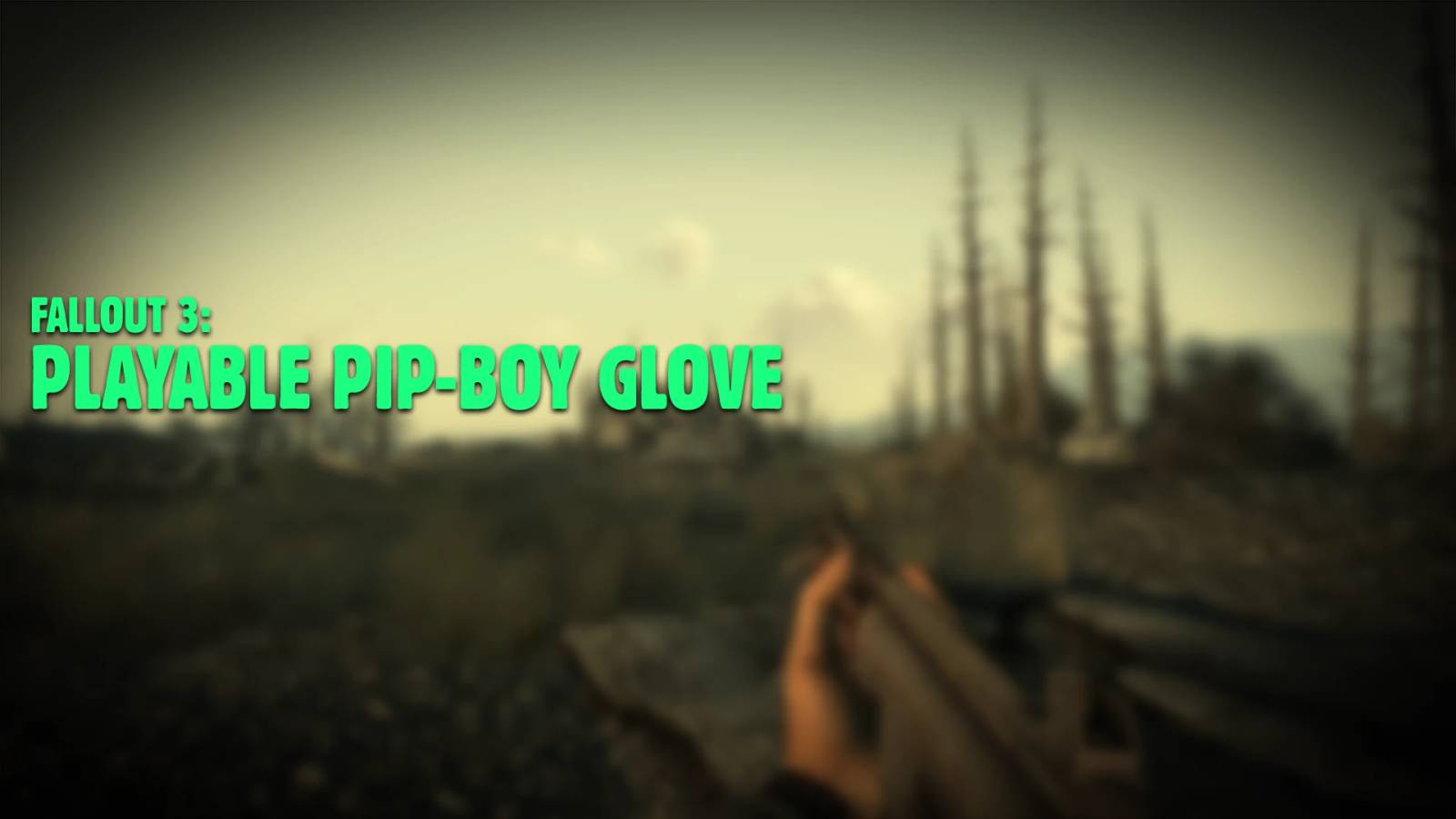 Playable Pip-Boy Glove - Fallout 3