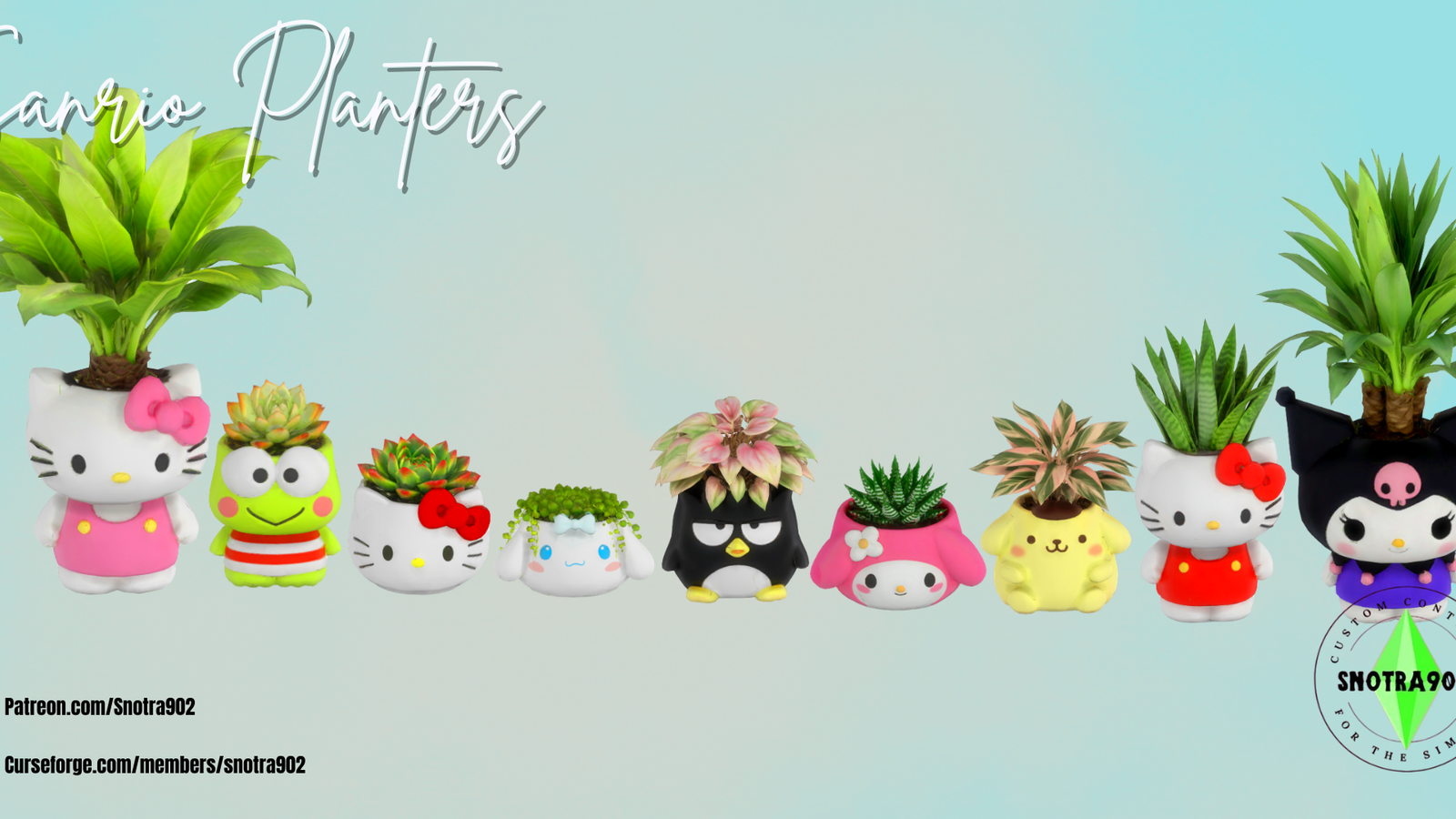 Sanrio Planters - The Sims 4
