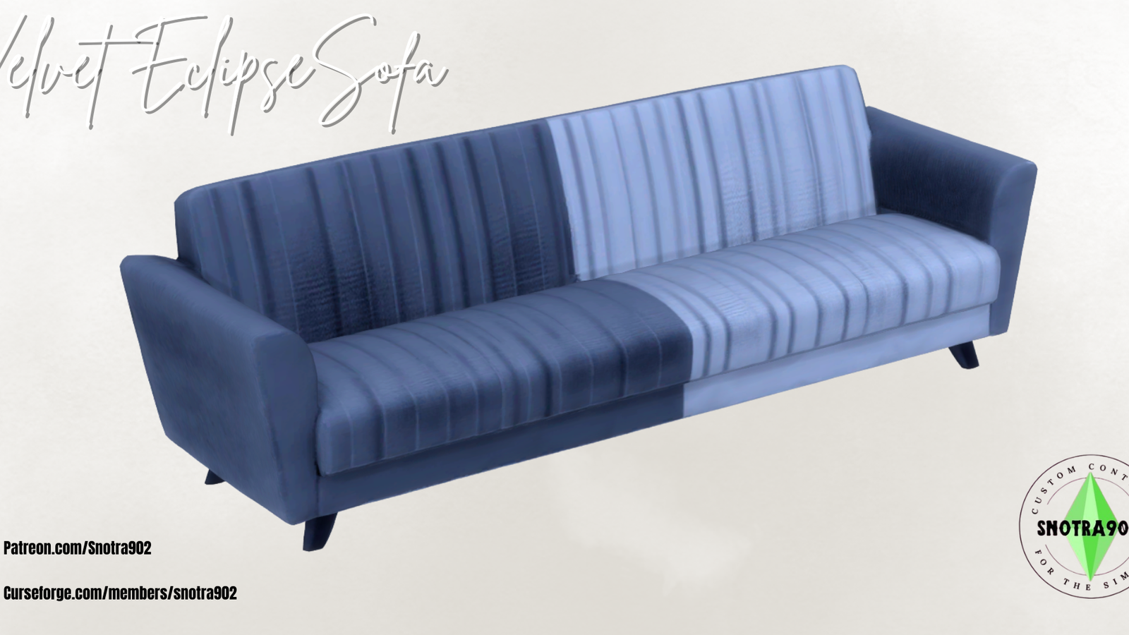 Velvet Eclipse Sofa - The Sims 4